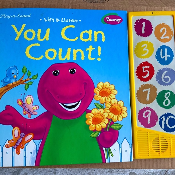 Barney | Other | Barney Vintage Book Lift And Learn | Poshmark
